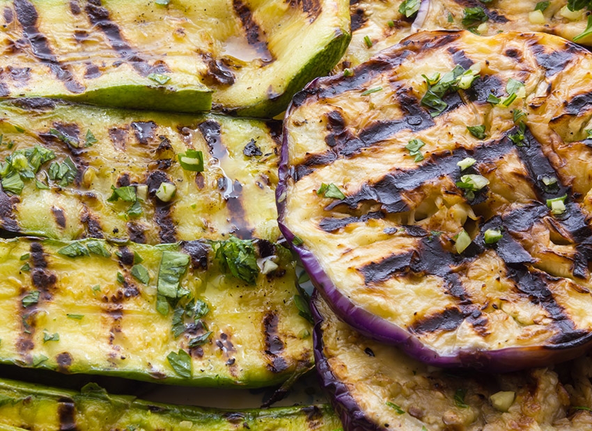 Recette d'une grillade d'aubergines et courgettes à l'italienne ...