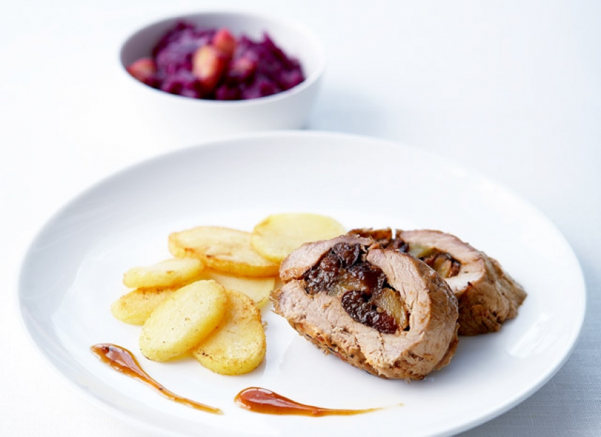 Filet de porc farci aux pommes et aux pruneaux | Intermarché