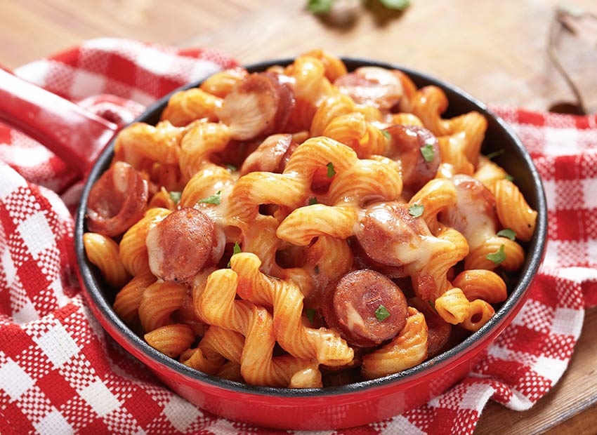 Recette De Pâtes Aux Saucisses Et à La Sauce Tomate Intermarché